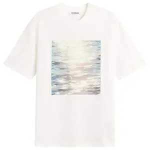JIL SANDER Wanderlust T-shirt With Photograph Print - Medium Shade Photograph