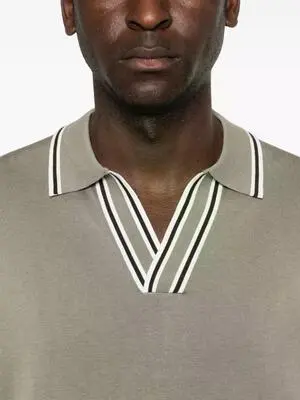 PAOLO PECORA V-neck T-shirt - Brown