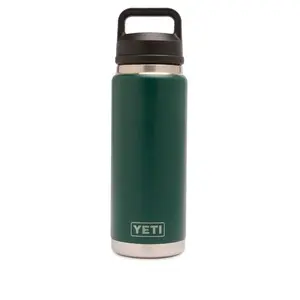 YETI 26oz Rambler Bottle - Black Forest Green
