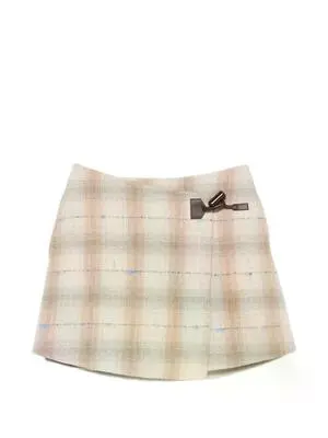 Loewe Check-pattern Skirt - Neutrals