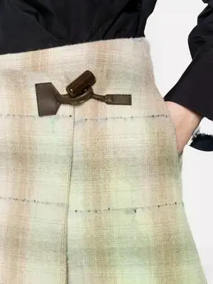 Loewe Check-pattern Skirt