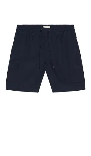 Onia Air Linen Pull-on Cargo Shorts - Navy