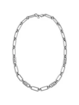 Michael Kors Logo-chain Necklace - Silver