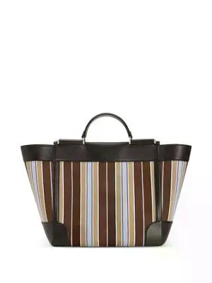 Dolce & Gabbana Sicily Jacquard Fabric Tote Bag - Brown