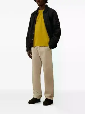 C.P. COMPANY 30/1 Jersey Short-sleeve Goggle T-shirt - Yellow