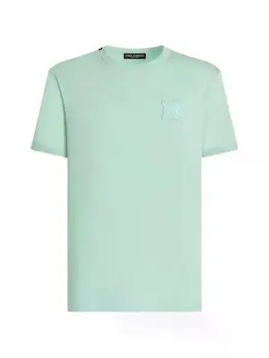 Dolce & Gabbana Cotton T-shirt With Patch - Green