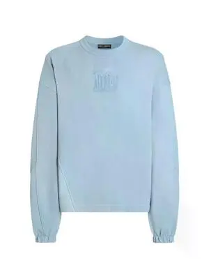 Dolce & Gabbana Treated Cotton Sweatshirt - Blue