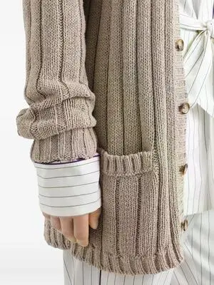 Dolce & Gabbana Cotton-blend Cardigan - Neutrals