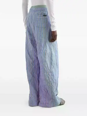 Dolce & Gabbana Striped Jacquard Trousers - Blue