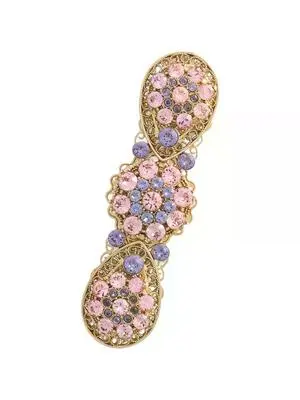 Dolce & Gabbana Rhinestone Brooch - Gold