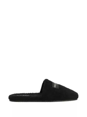 Dolce & Gabbana Dg Hotel Terry Slippers - Black