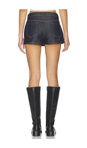 Superdown Denim Skort With 5-pocket Styling