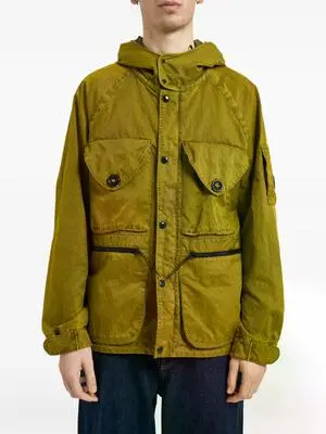 C.P. COMPANY Panama-r Goggle-detail Hooded Jacket - Green
