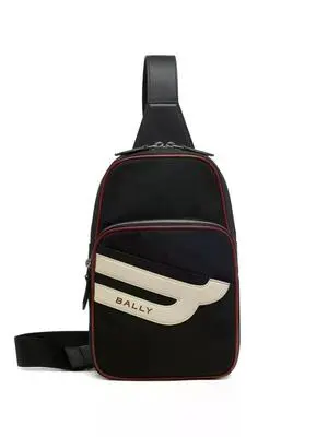 Bally Logo-appliqué Shoulder Bag - Black