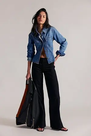 Free People Time Flies Clean Solid Trousers