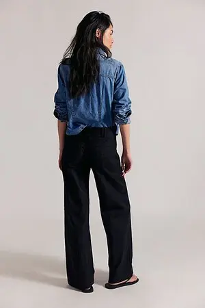 Free People Time Flies Clean Solid Trousers
