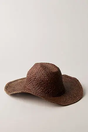 Free People Beachside Rafia Cowboy Hat