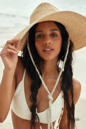 Free People So Coastal Wide Brim Hat - Neutral
