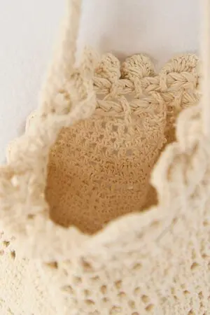 Anna Sui Rose Crochet Shoulder Bag