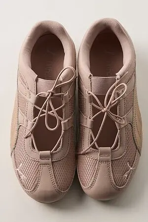Taupe Wedge Sneakers