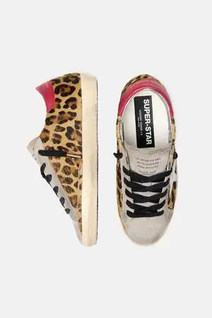 GOLDEN GOOSE Super-star Leopard-print Sneakers