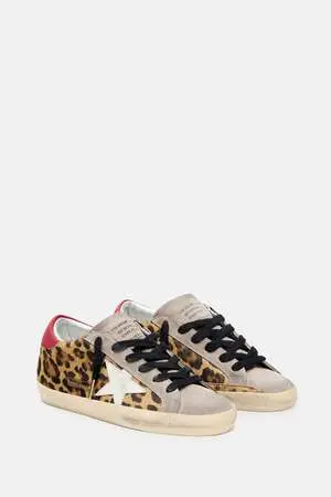 GOLDEN GOOSE Super-star Leopard-print Sneakers