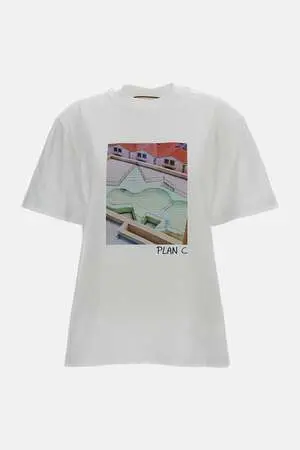 Plan C Printed T-shirt - Bianco