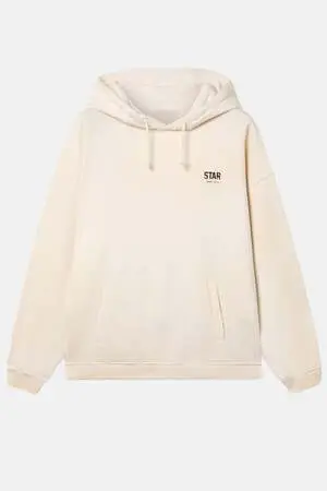 GOLDEN GOOSE Star Sweatshirt Hoodie - Bianco