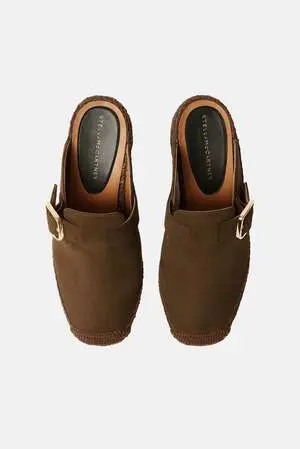 Stella McCartney Gaia Suede Clogs - Brown