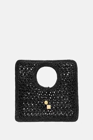 Jacquemus Le Petit Carre Beach Bag - Black