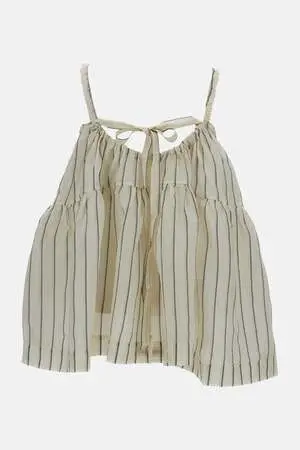 CASEY &AMP; CASEY Sleeveless Striped Silk Top - Multicolore