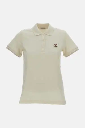 Moncler Piquet Polo Shirt - White