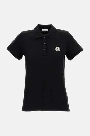 Moncler Piquet Polo Shirt - Black