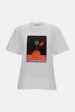 Plan C Printed T-shirt - Bianco