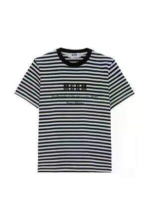 MSGM Striped T-shirt - Blue