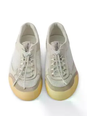Prada Speedrock Panelled Sneakers - Neutrals