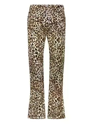 Dsquared2 Leopard-print Five-pockets Jeans