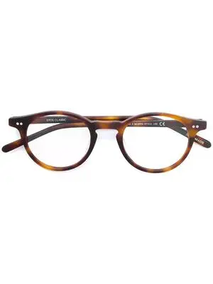 EPOS Tortoiseshell-effect Round Glasses - Brown