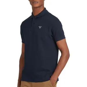 Barbour Regular Fit Tartan Piqué Polo - New Navy