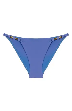 VIX PAULA HERMANNY Paula Knotted Bikini Bottoms - Blue