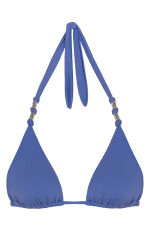 VIX PAULA HERMANNY Paula Triangle Bikini Top - Blue