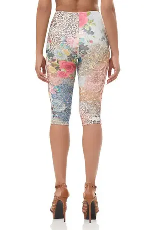 AFRM Gianna Mixed Print Capri Leggings