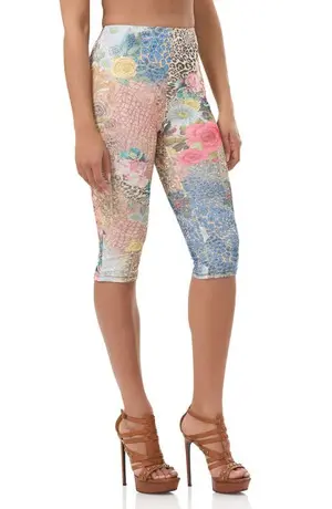 AFRM Gianna Mixed Print Capri Leggings