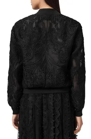 ALLSAINTS Jade Embroidered Bomber Jacket