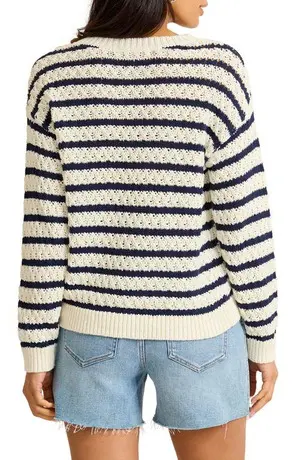 Tommy Bahama Pebblestone Bay Stripe Cotton Sweater