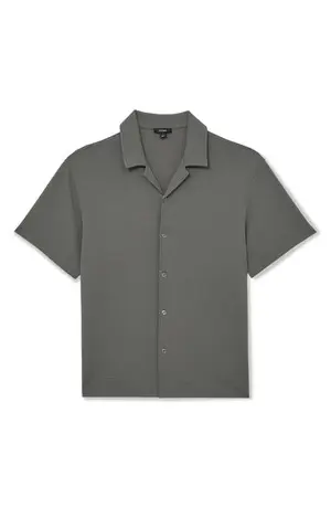 REISS Cedric Camp Shirt - Sage Green
