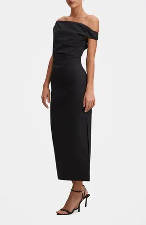 EVER NEW Nicole One-shoulder Cotton Dress