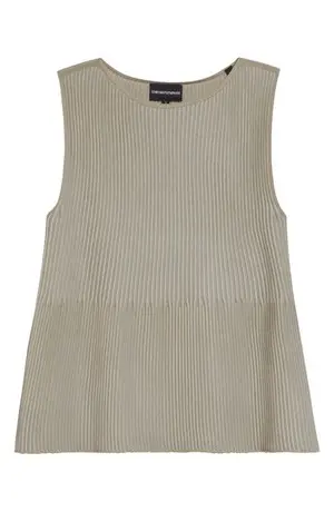 Emporio Armani Reverse Knit Tank - Tan