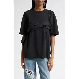 AREA Taffeta Knot T-shirt - Washed Black