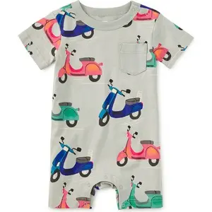 TEA COLLECTION Pocket Shortie Baby Romper - Zoom Zoom España
